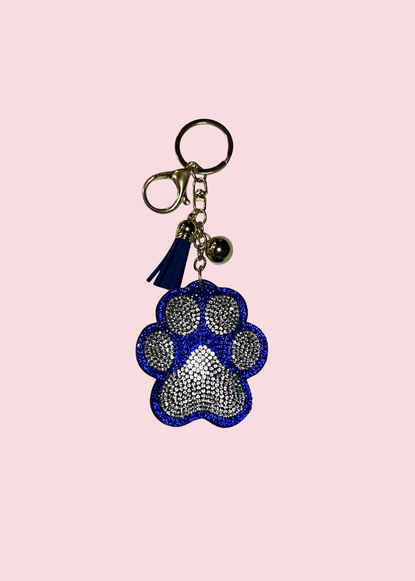 All That Glitterz - Bling Blue Paw Key Chain – Glamfoxboutique.com