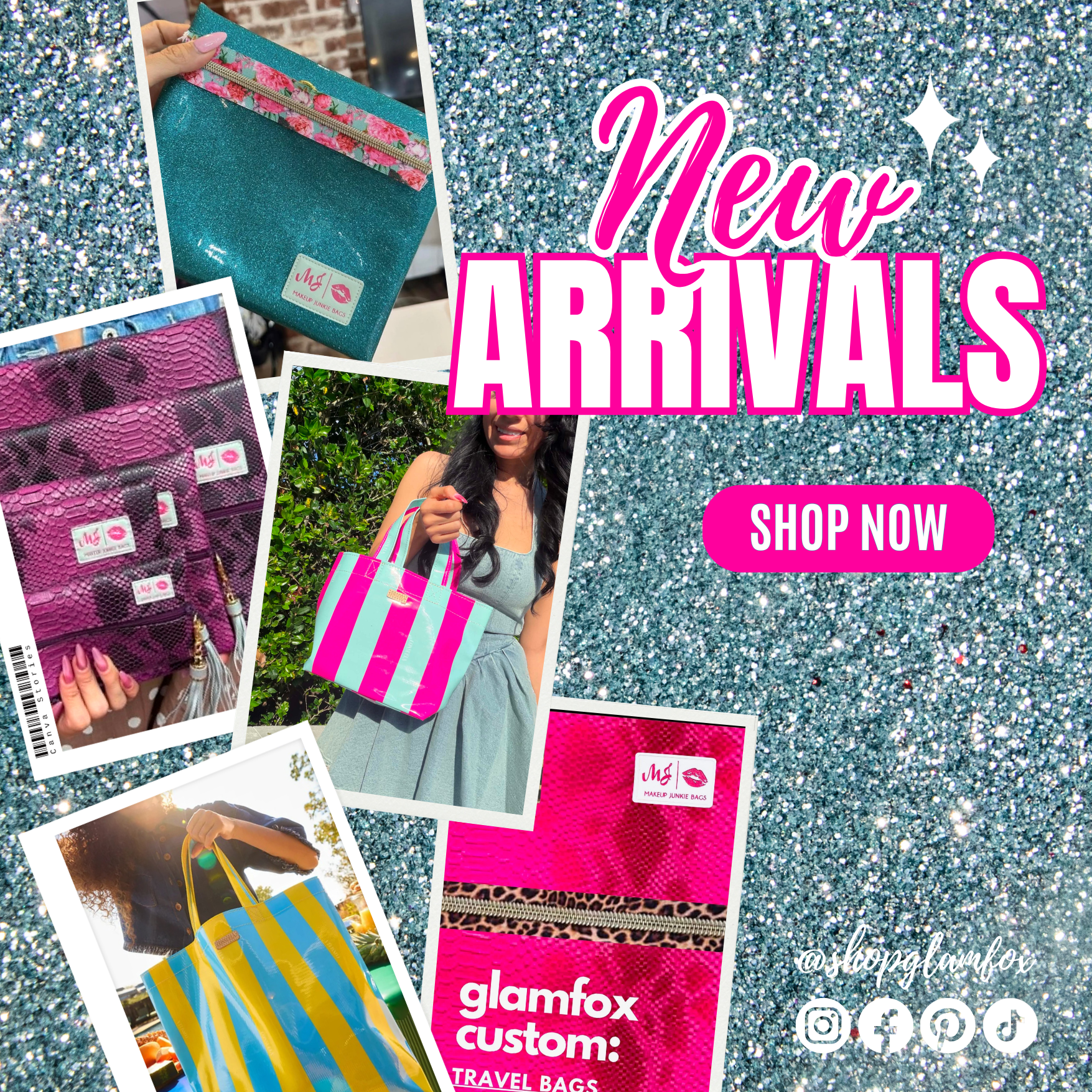 Glamfox Boutique | Exclusive Makeup Junkie Bags | Fast Free Shipping ...