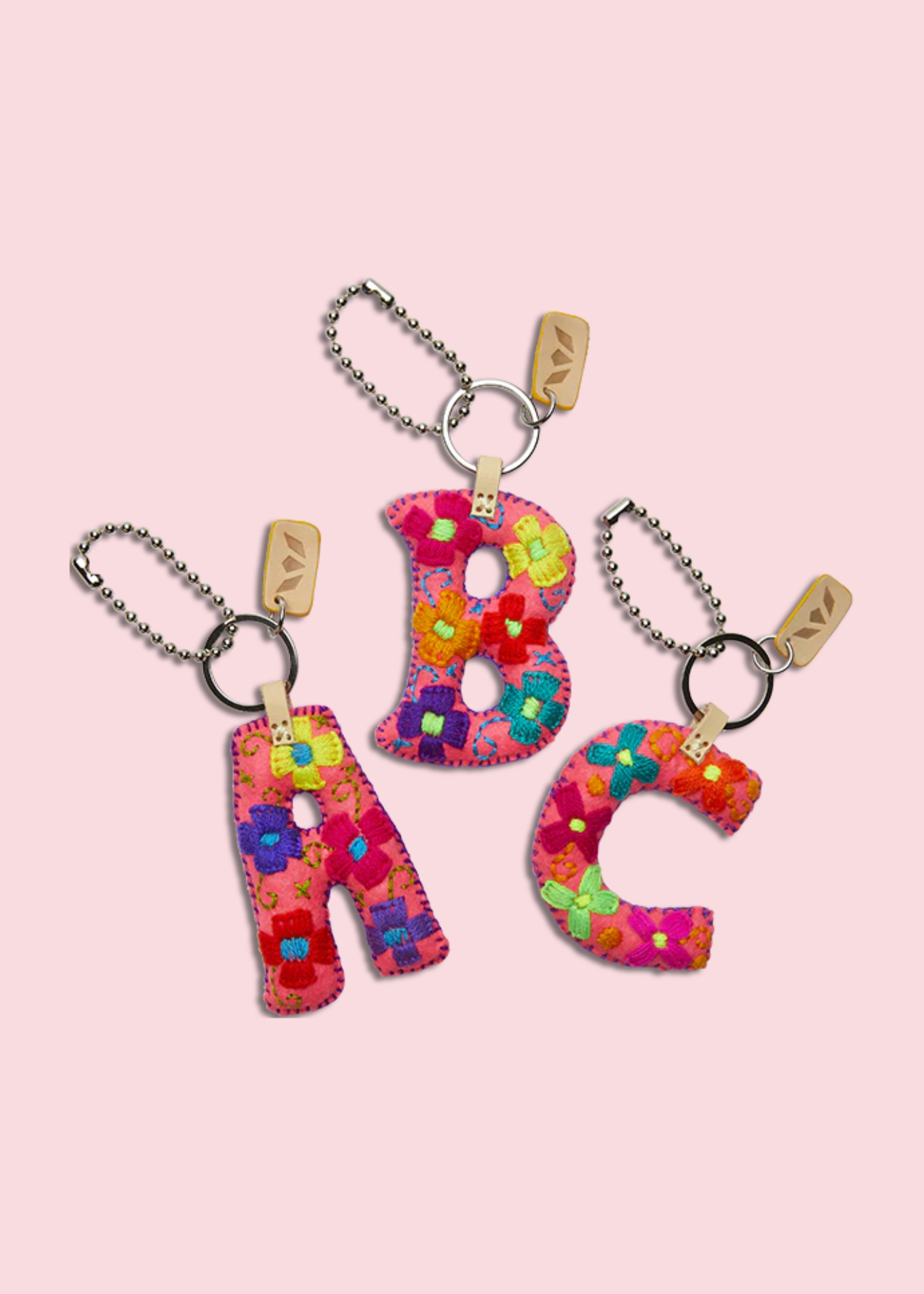 Consuela - Pink Felt Alphabet Charms – Glamfoxboutique.com